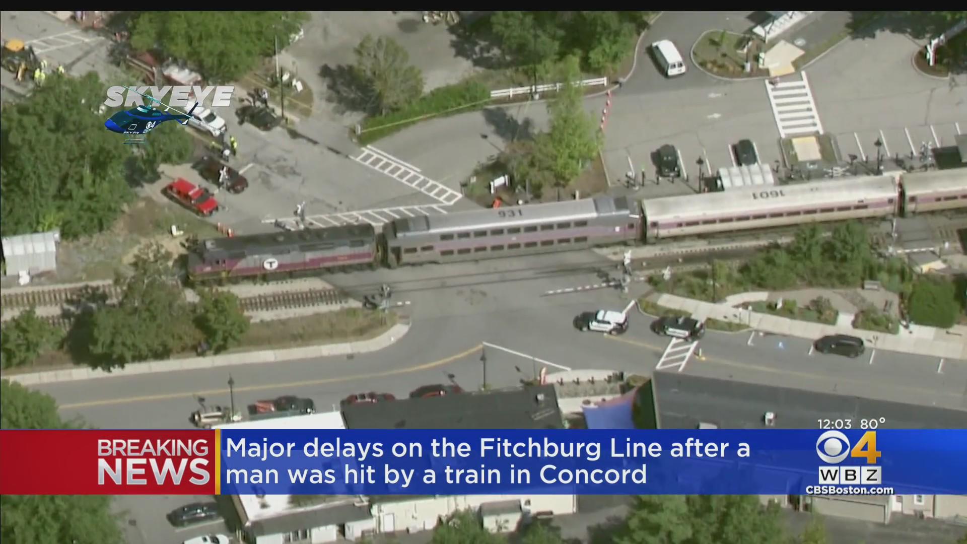 Commuter Rail train hits man at Concord crossing - CBS Boston
