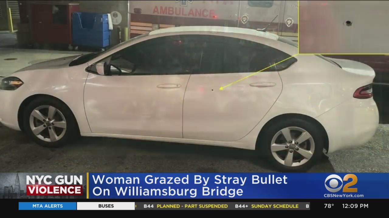 Woman grazed by stray bullet while riding in car over Williamsburg ...
