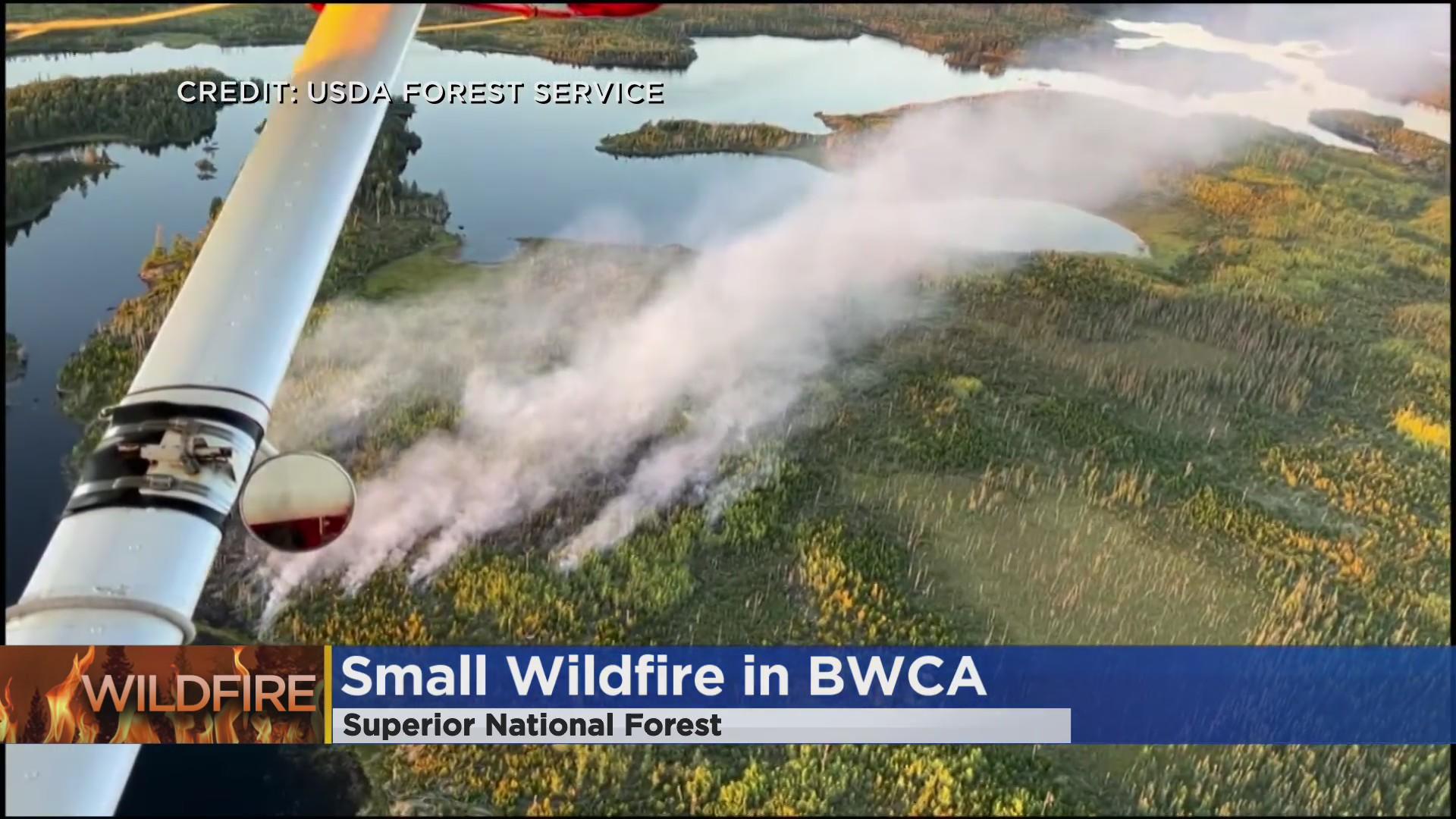 Crews battling 10-acre fire in the Superior National Forest, one ...