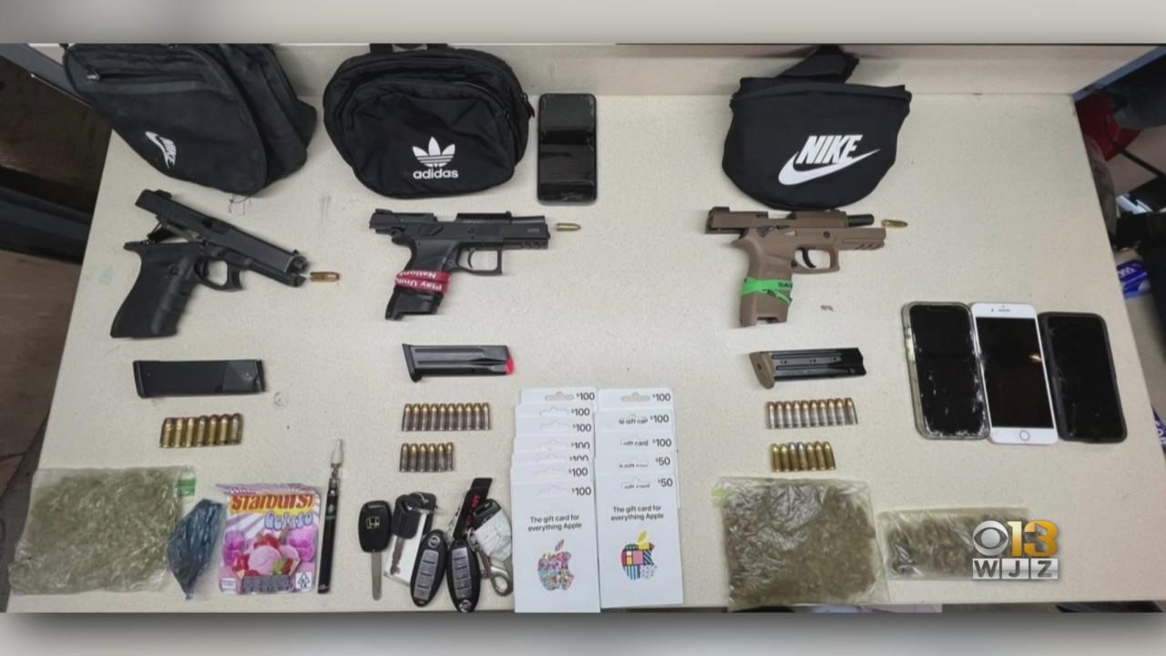 Teens arrested, guns recovered after police pursuit through Baltimore ...