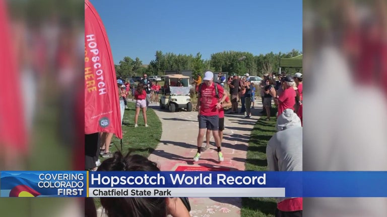 Hopscotch 'hoppers' set world record in Colorado - CBS Colorado