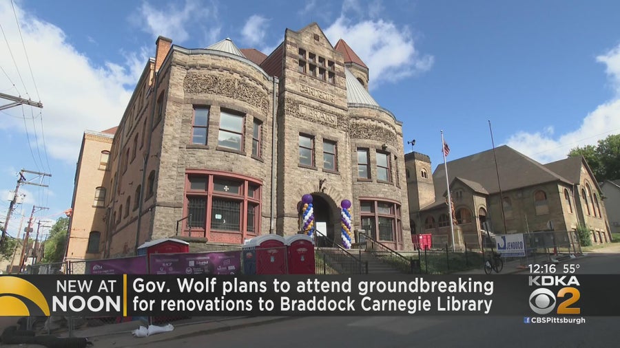 Braddock Carnegie Library breaks ground on $1.75M renovations - CBS ...