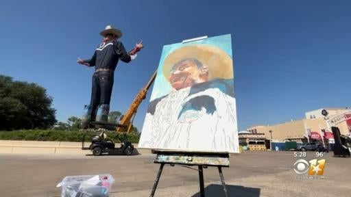 Meet the Dallas artist who paints Big Tex every year - CBS Texas
