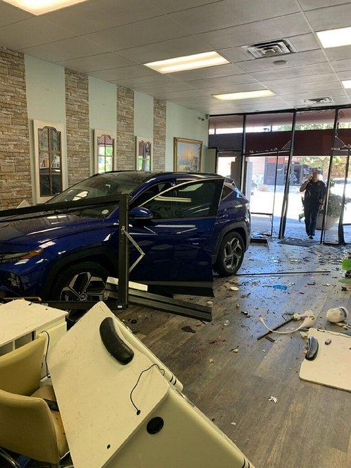 SUV crashes through building in Fort Collins - CBS Colorado