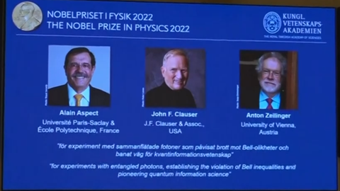 American Among Three Sharing Nobel Prize In Physics For Their Work On