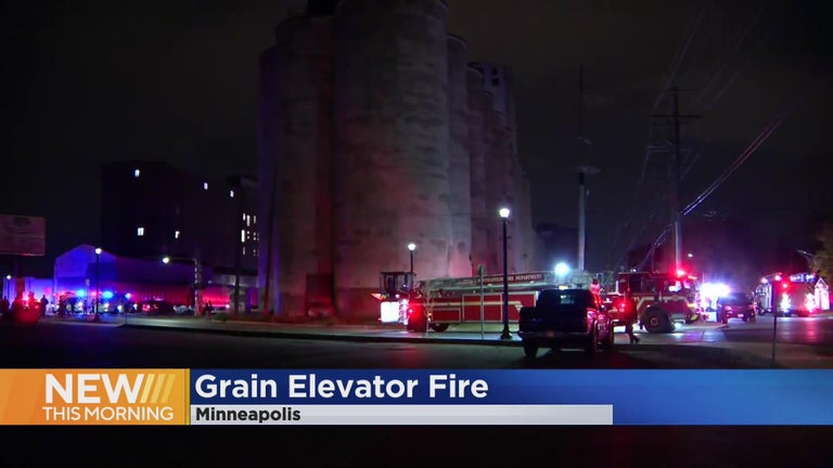 Crews extinguish grain elevator fire in south Minneapolis - CBS Minnesota