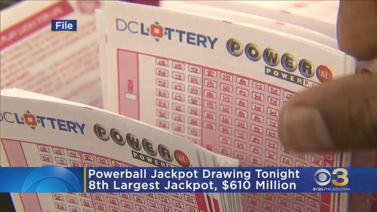 Powerball soars to $610M, 8th largest jackpot in its history - CBS ...