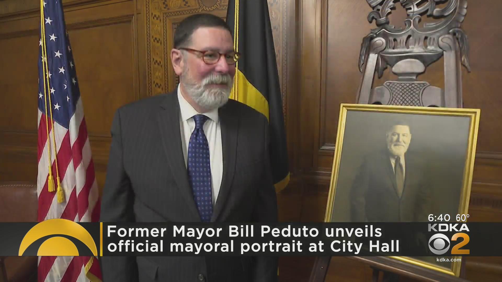 Former Mayor Bill Peduto unveils official mayoral portrait at City Hall ...