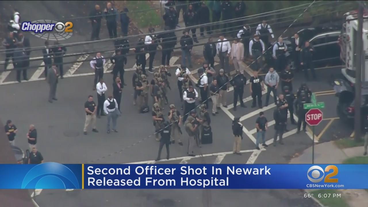 2nd police officer injured in Newark shooting released from hospital - CBS New York