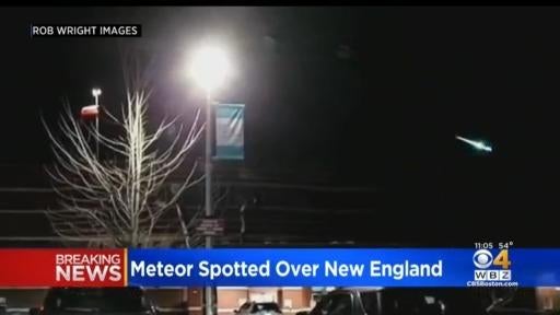 VIDEO: Bright meteor seen streaking across the sky over New England ...