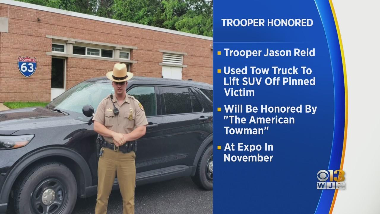Maryland state trooper to receive medal in Baltimore for saving trapped ...