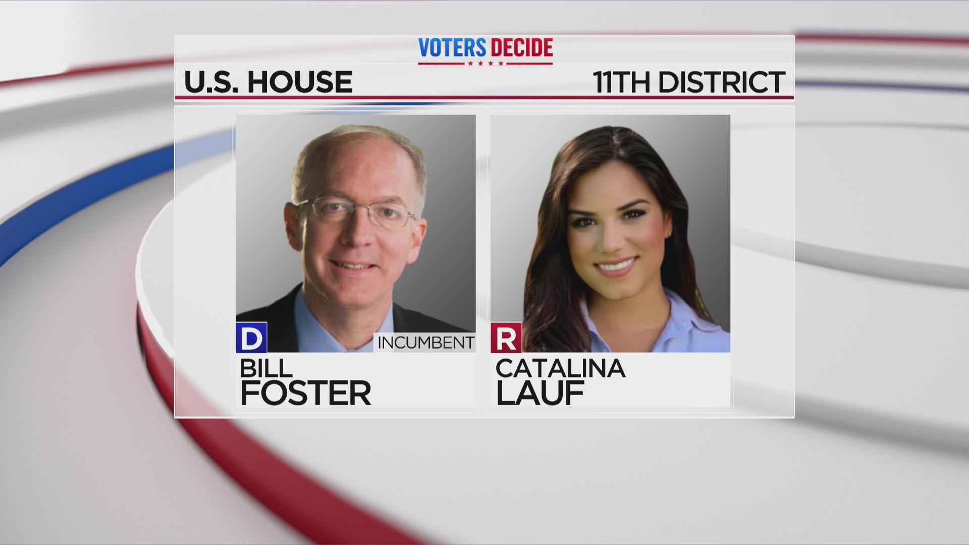 Rep. Bill Foster declares victory over GOP challenger Catalina Lauf in ...