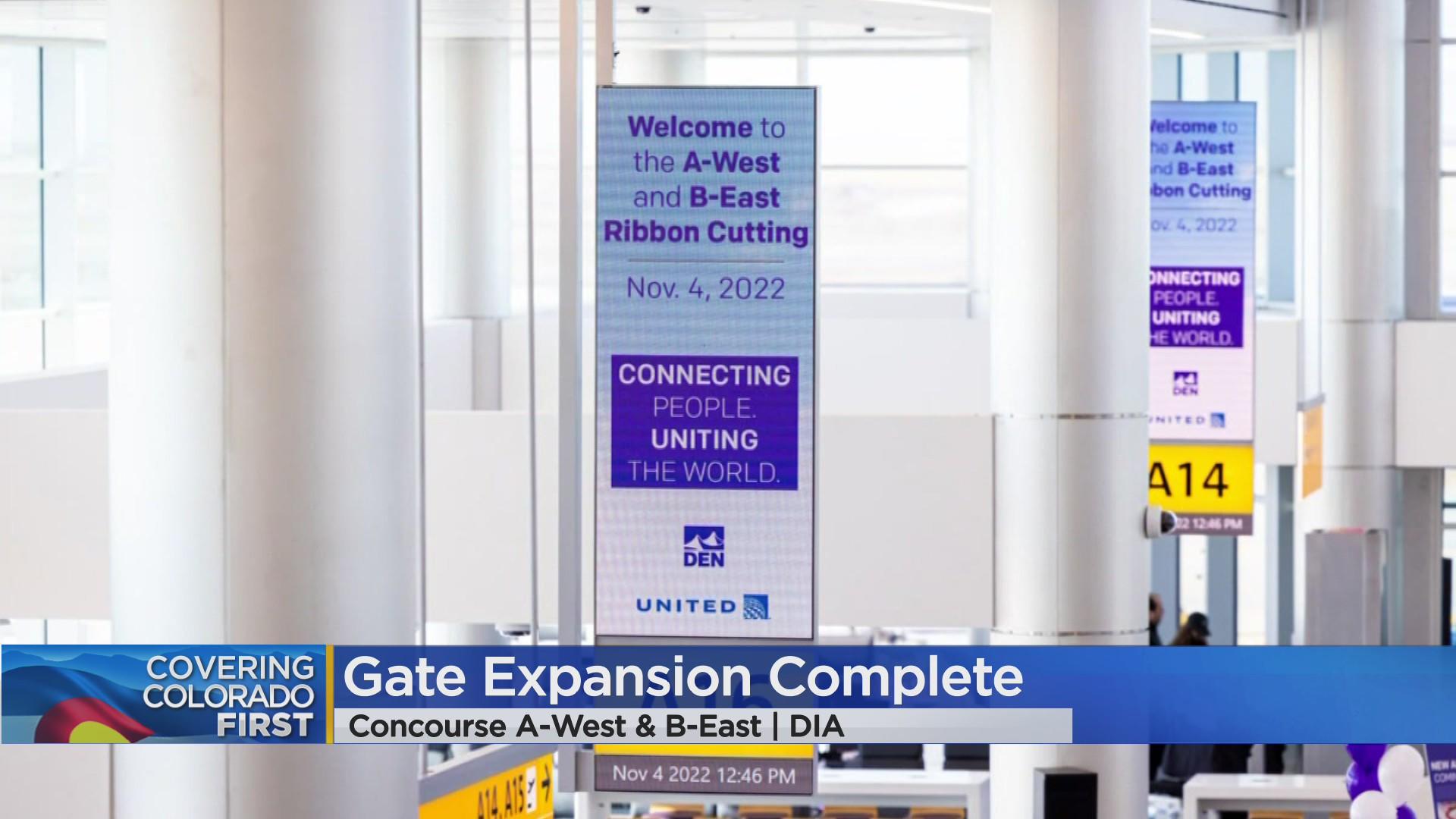 Gate expansion complete for A-West, B-East at Denver International ...