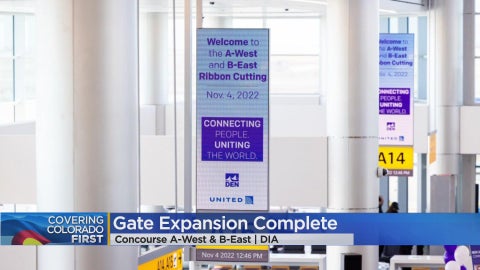 Gate expansion complete for A-West, B-East at Denver International ...
