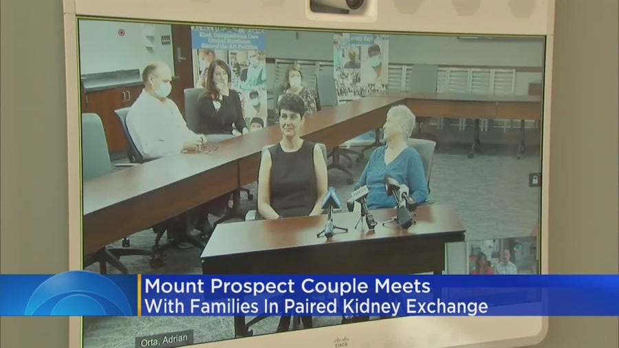 Kidney donors meet recipients in three-way paired exchange - CBS Chicago