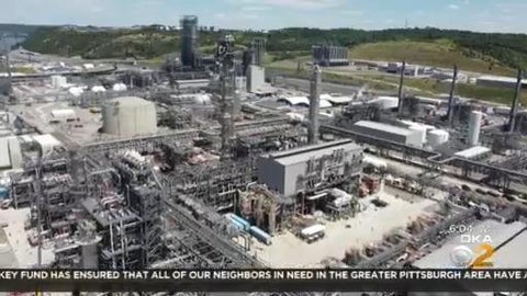 Beaver County Shell cracker plant starts operations - CBS Pittsburgh