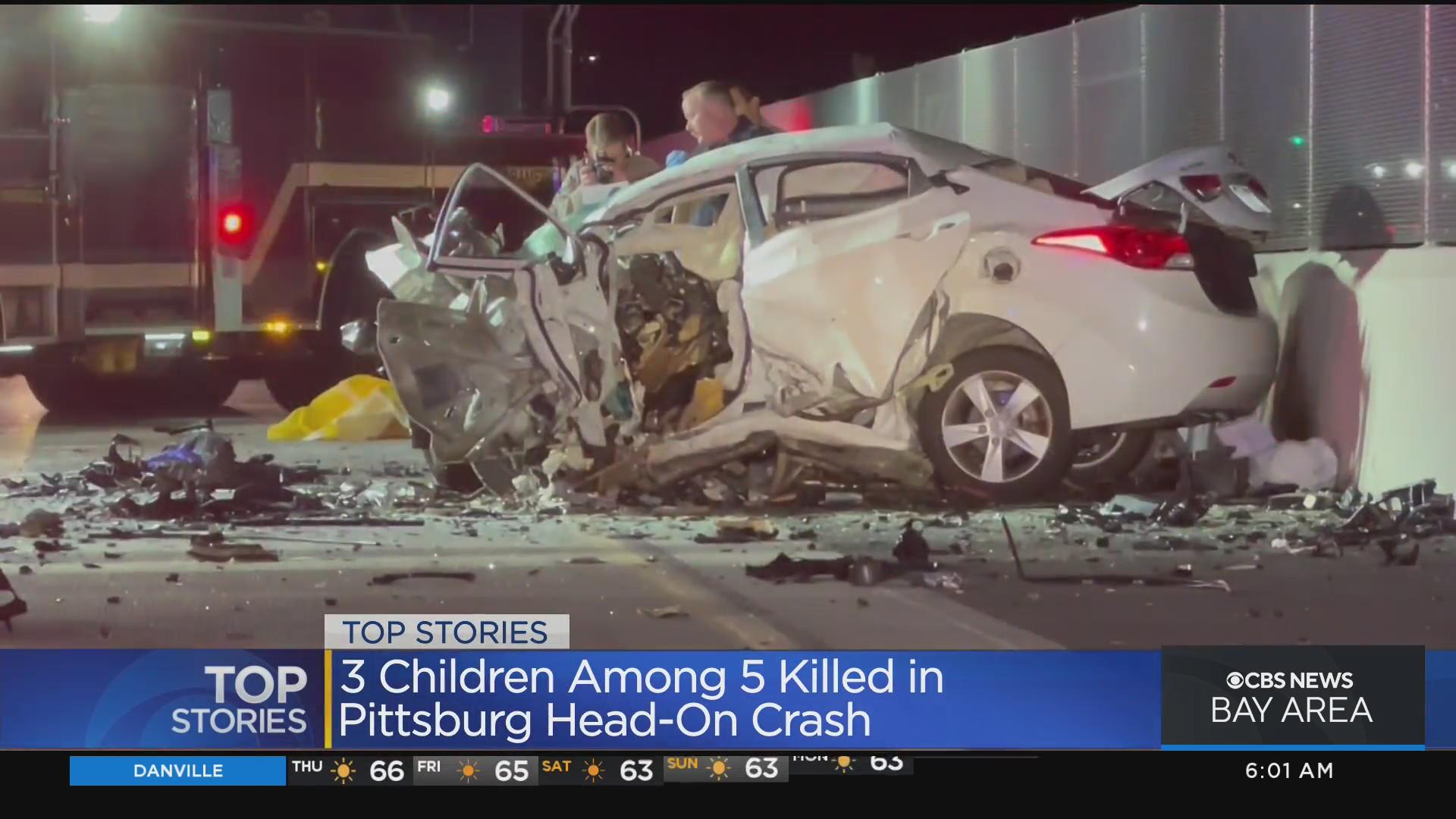 5 die, including 3 children, in horrific wrong-way crash on Highway 4 ...