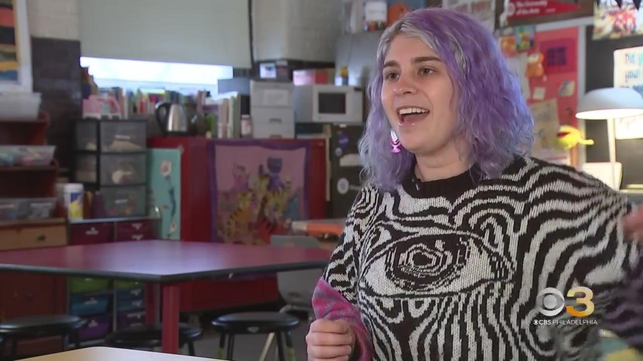 Focusing on the Future: Using body language to teach art - CBS Philadelphia