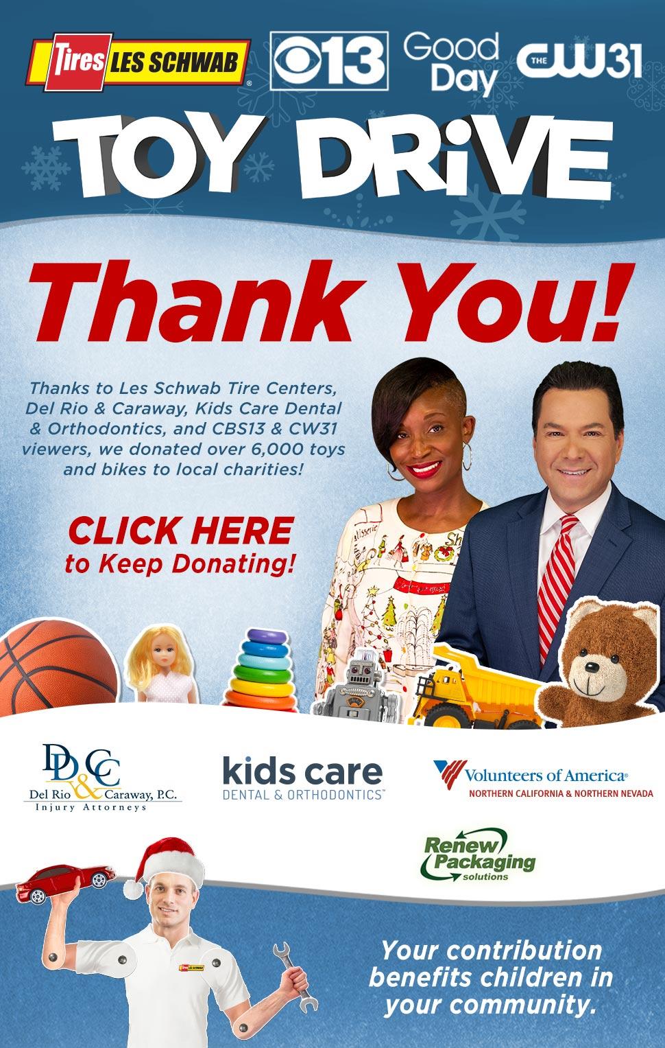 CBS13/CW31 Toy Drive