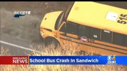 2 children sustain minor injuries in Sandwich school bus accident - CBS ...
