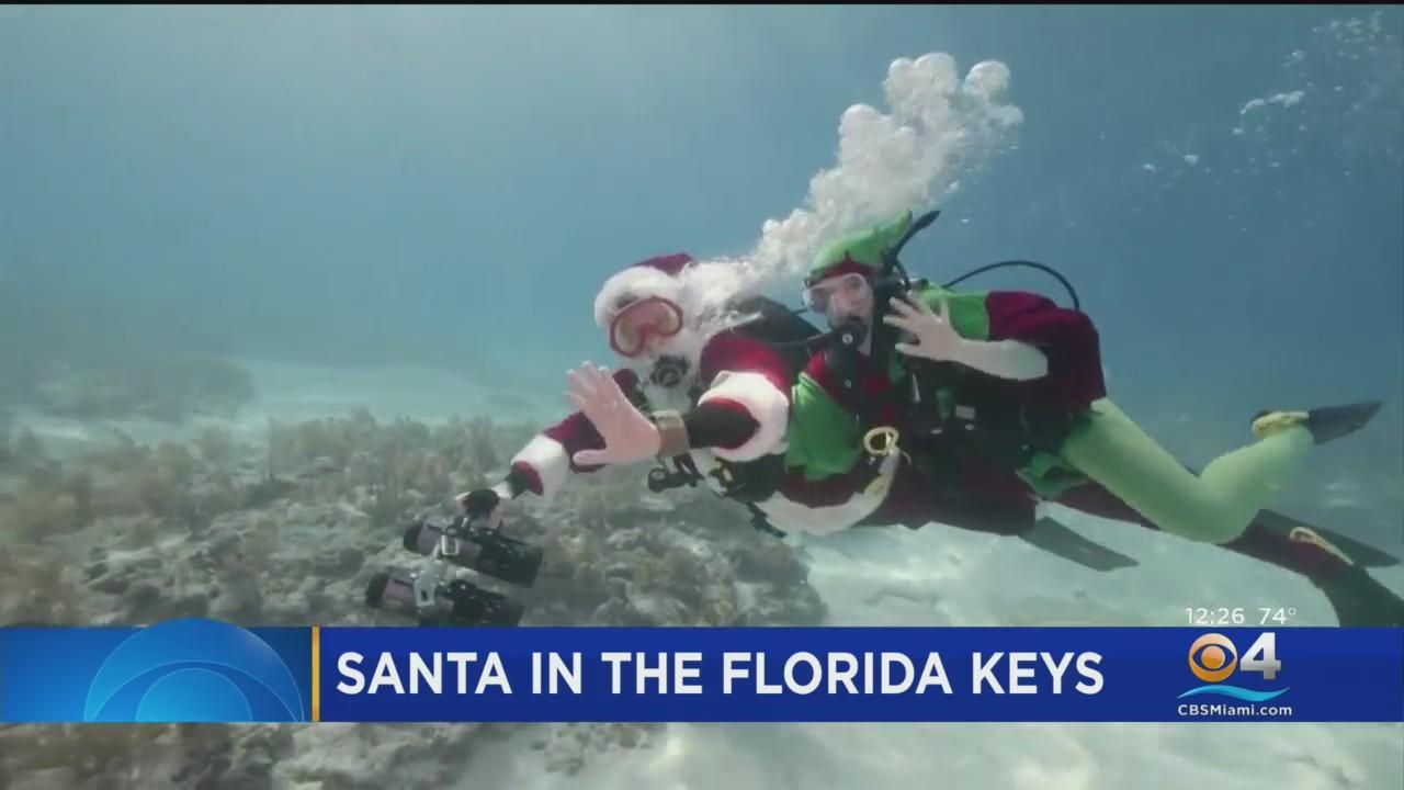 In lead up to the big day, Santa Claus spotted diving in Florida Keys ...