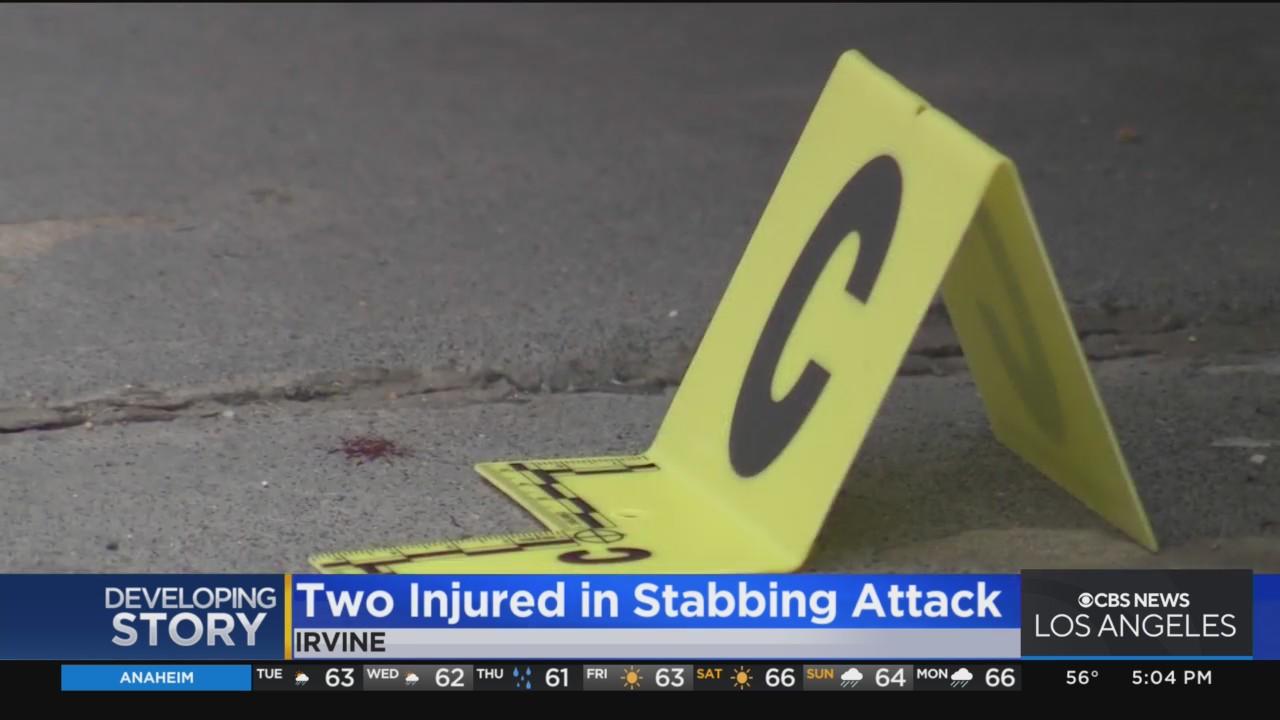 Man arrested after stabbing two people in Irvine - CBS Los Angeles