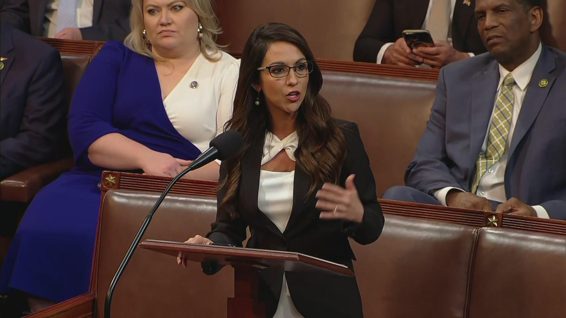 Colorado Congresswoman Lauren Boebert nominates Rep. Byron Donalds for ...