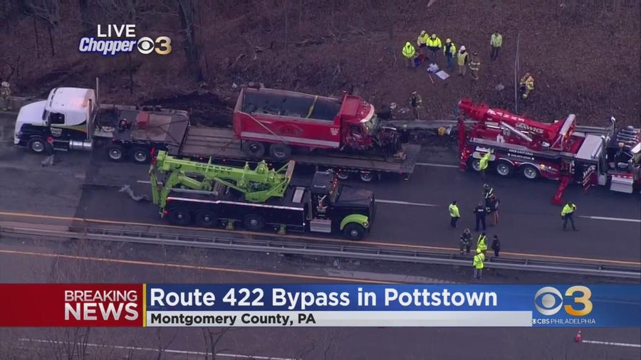 Portion of Route 422 in Pottstown closed after truck runs off road ...