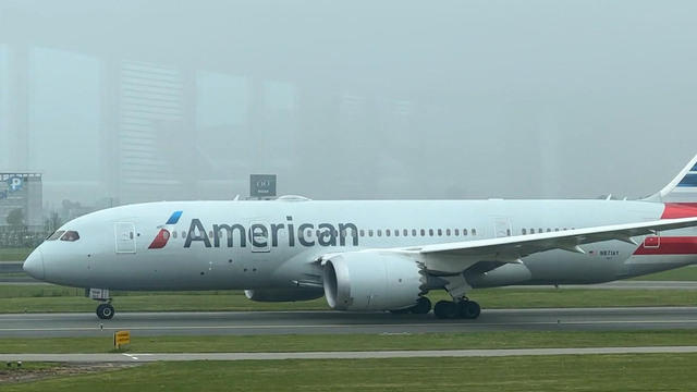 Close call as two packed planes almost collide on runway at New York's ...