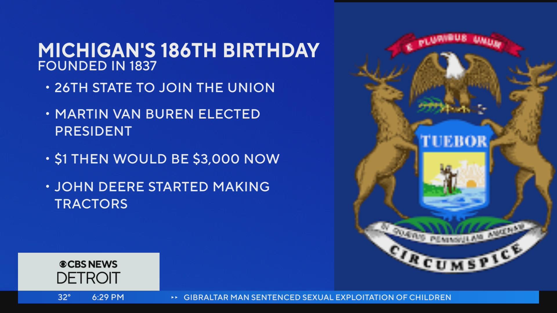This day in history: Michigan becomes 26th state in 1837 - CBS Detroit