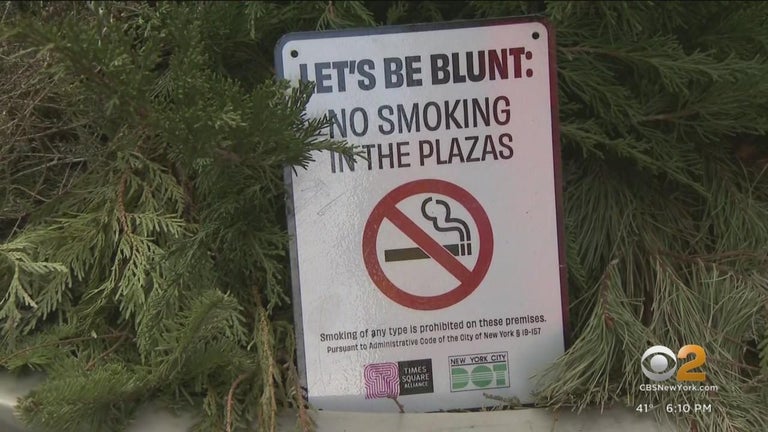 Times Square installs new "Let's be blunt" no smoking signs after ...