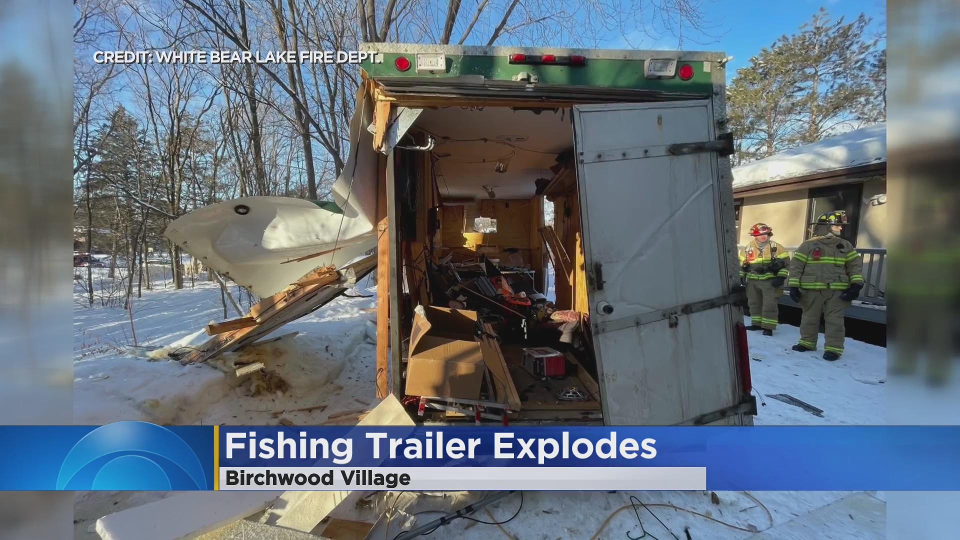 Fishing trailer explosion damages home, vehicle near White Bear Lake ...