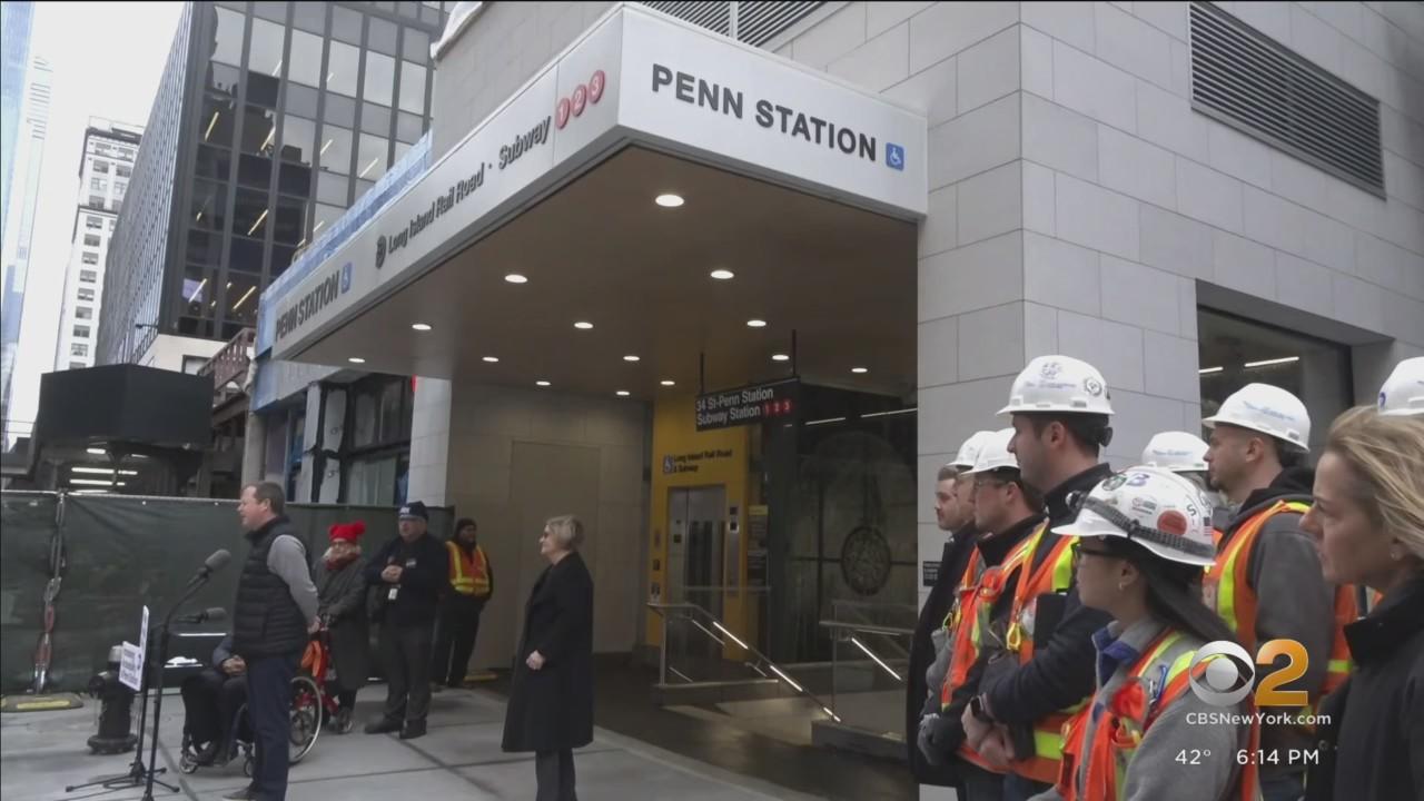 MTA unveils new elevator for commuters at Penn Station - CBS New York