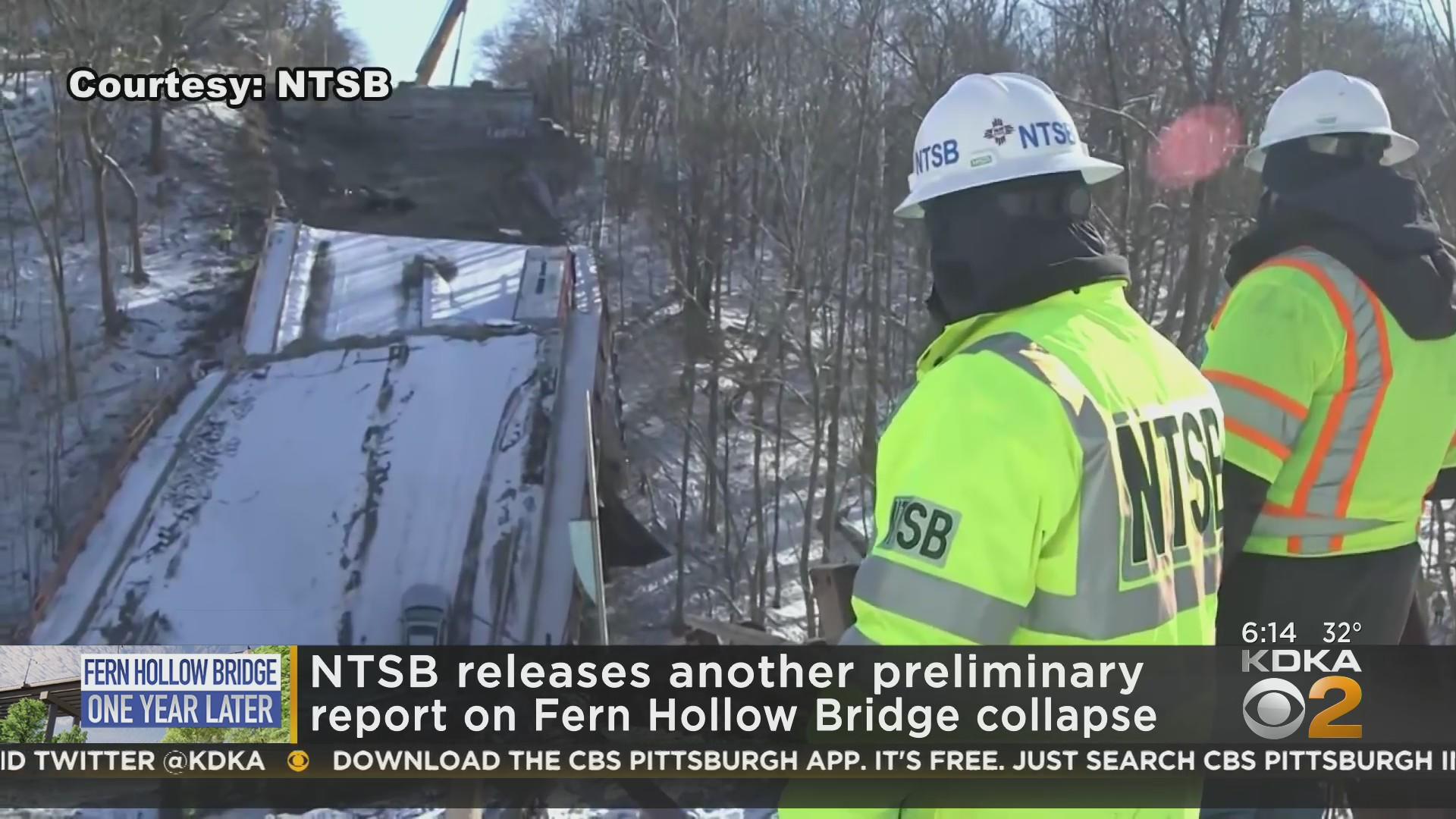 NTSB releases update on investigation into Fern Hollow Bridge collapse ...