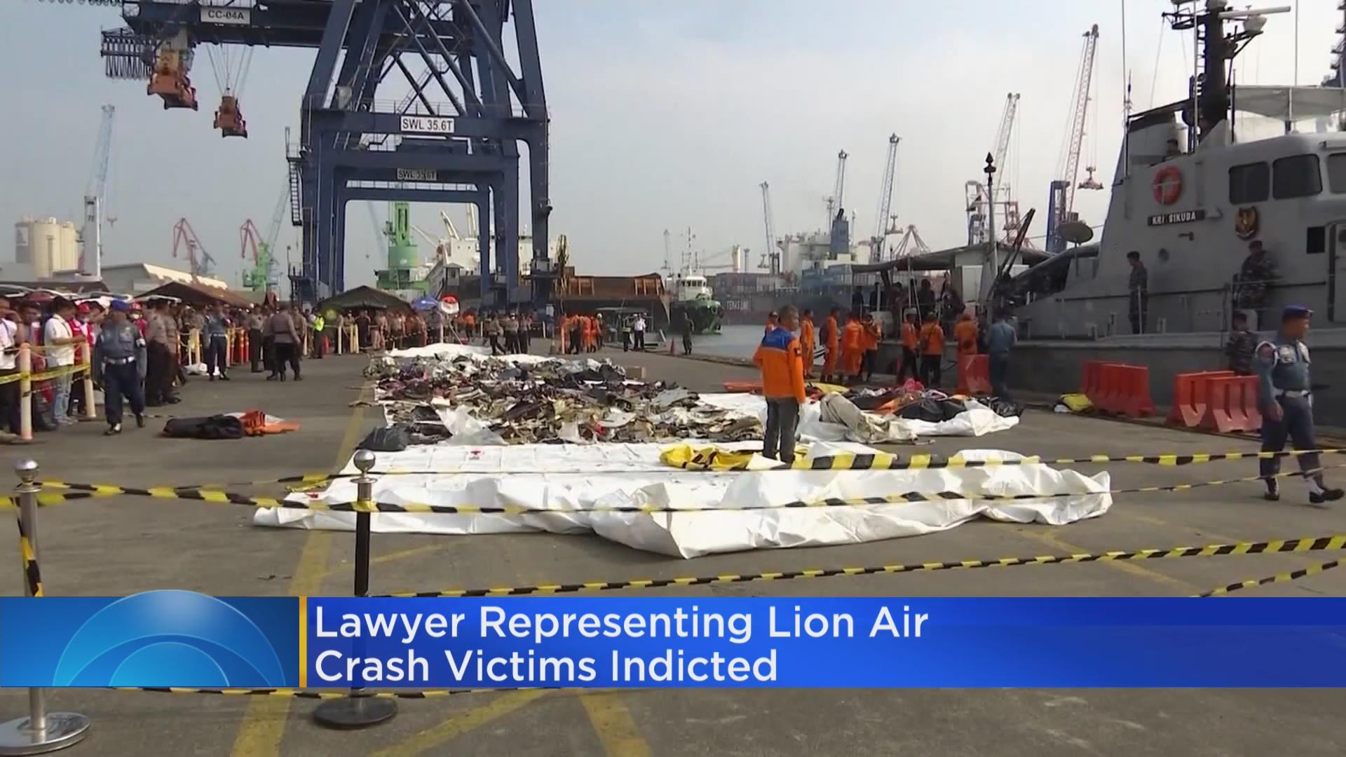 Lawyer for Lion Air crash victims indicted for embezzlement - CBS Chicago