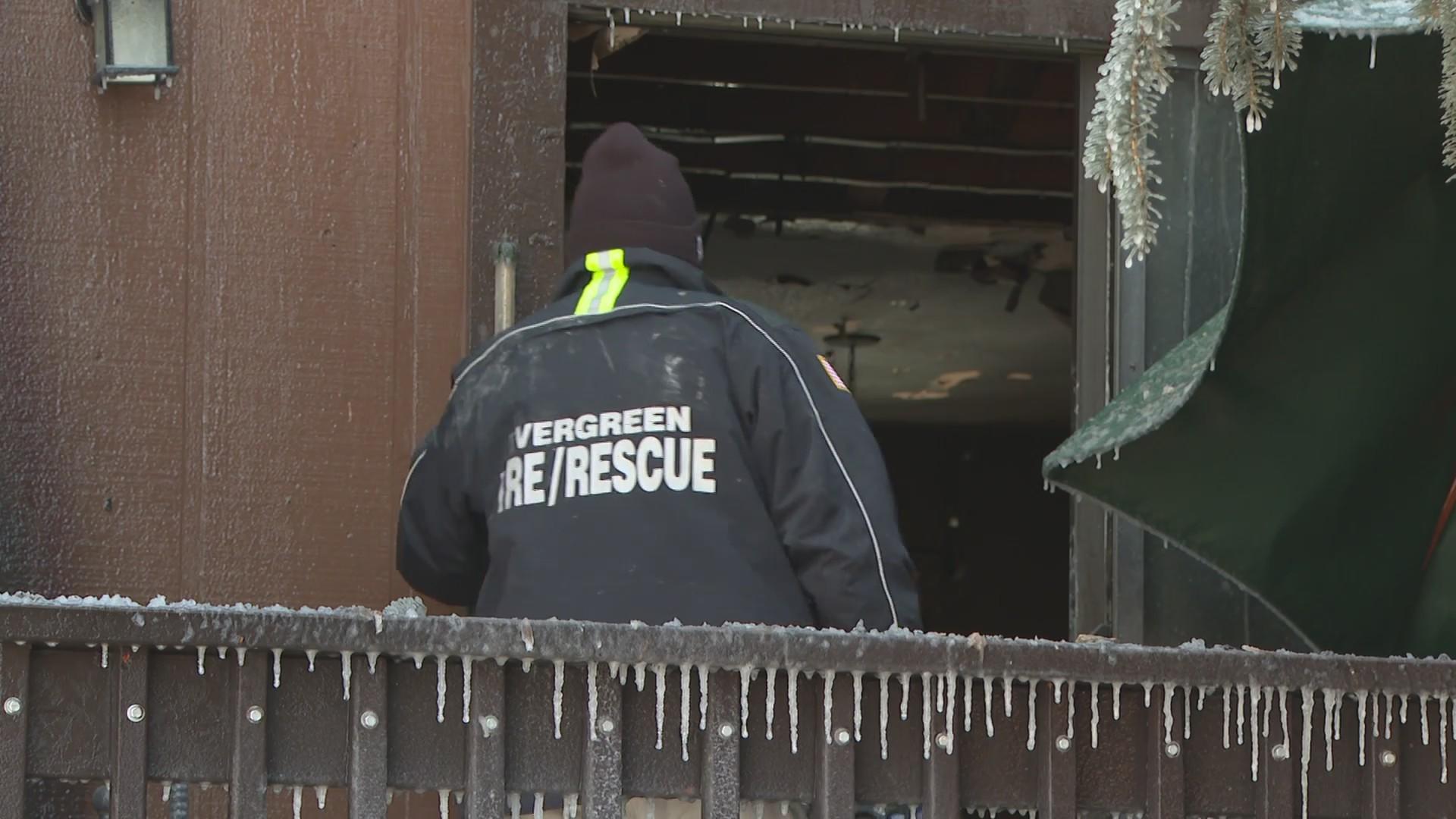 1 dead after fire breaks out at Evergreen townhomes, deputies ...