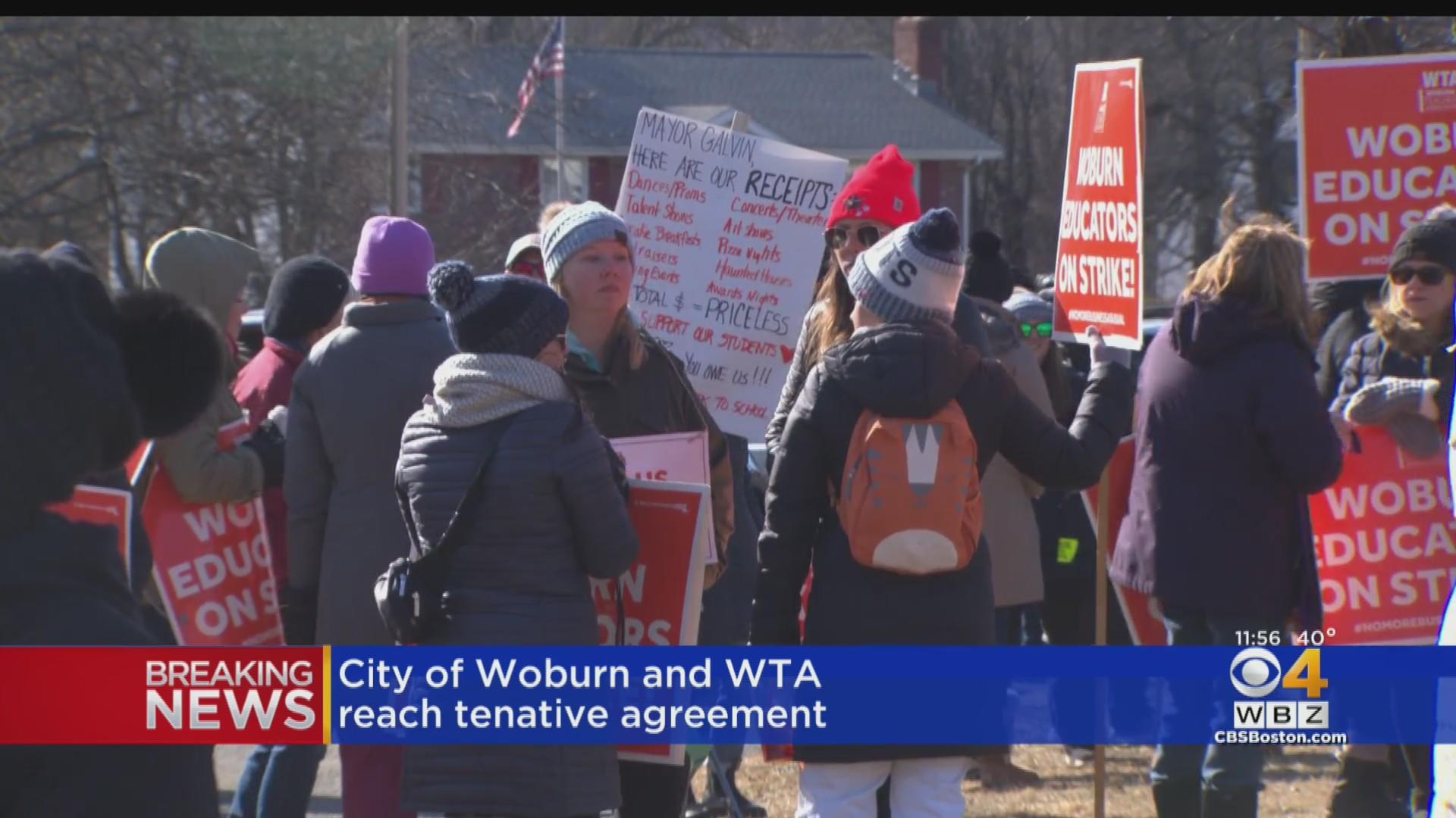 Woburn teachers strike ends, schools reopening Monday - CBS Boston