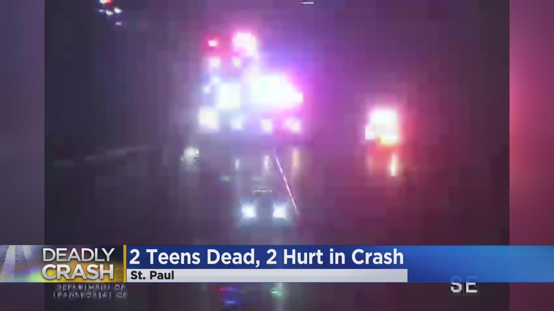 2 teenage boys dead, 2 others injured in St. Paul crash - CBS Minnesota
