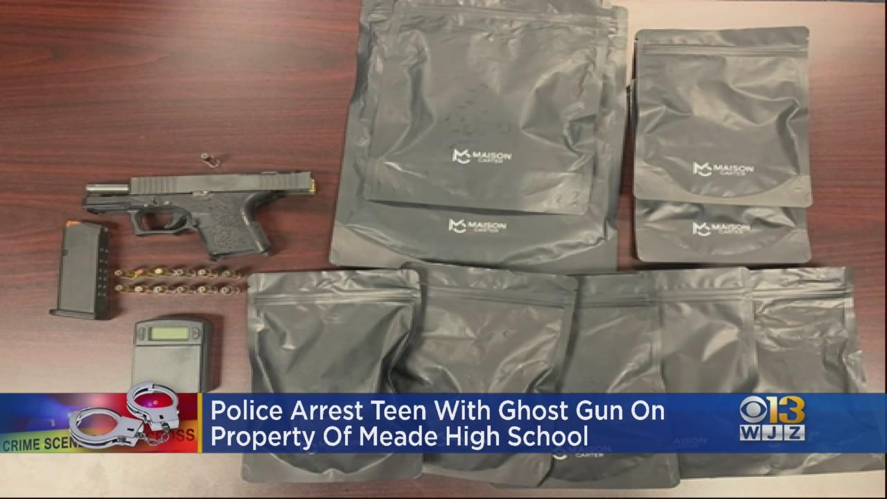 Meade High School student found with loaded Polymer80 ghost gun - CBS ...