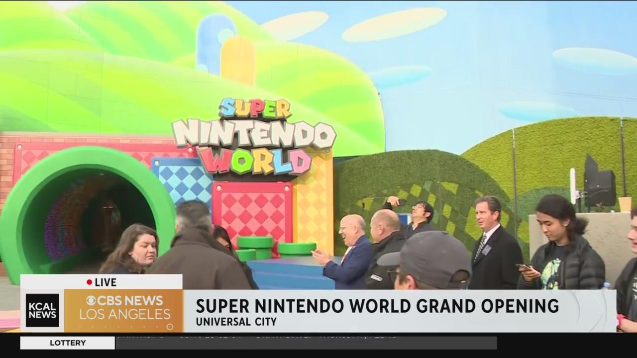 Super Nintendo World theme park opens at Universal Studios in Los ...