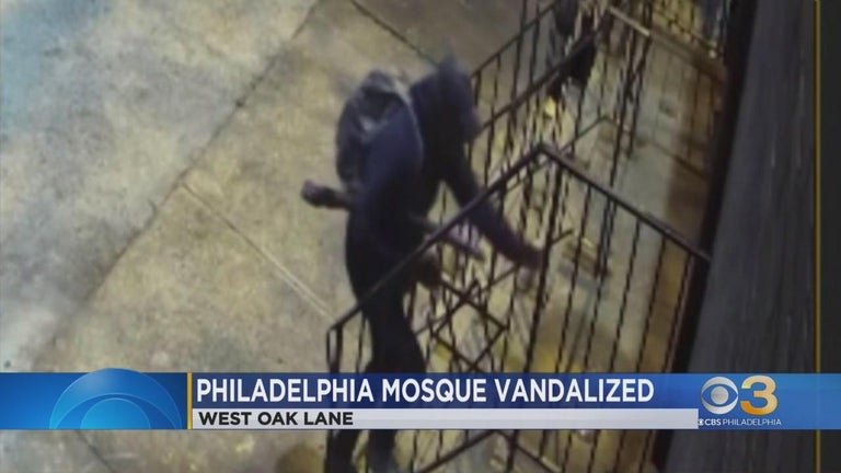 Mosque in Philadelphia's West Oak Lane section vandalized - CBS ...