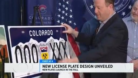Gov. Polis and DMV unveils new design for Colorado's 150th-anniversary ...