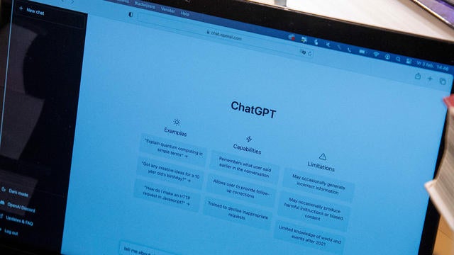ChatGPT and large language model bias - CBS News