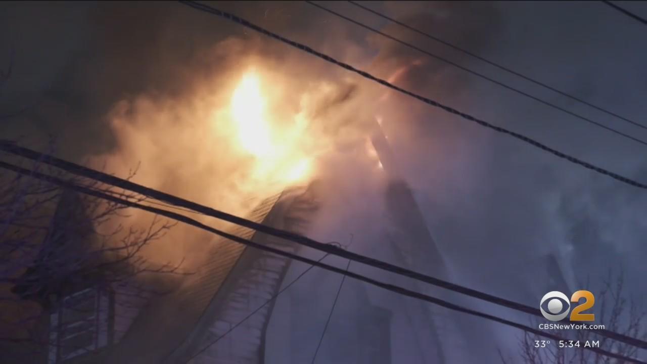 Paterson home severely damaged by late night fire - CBS New York