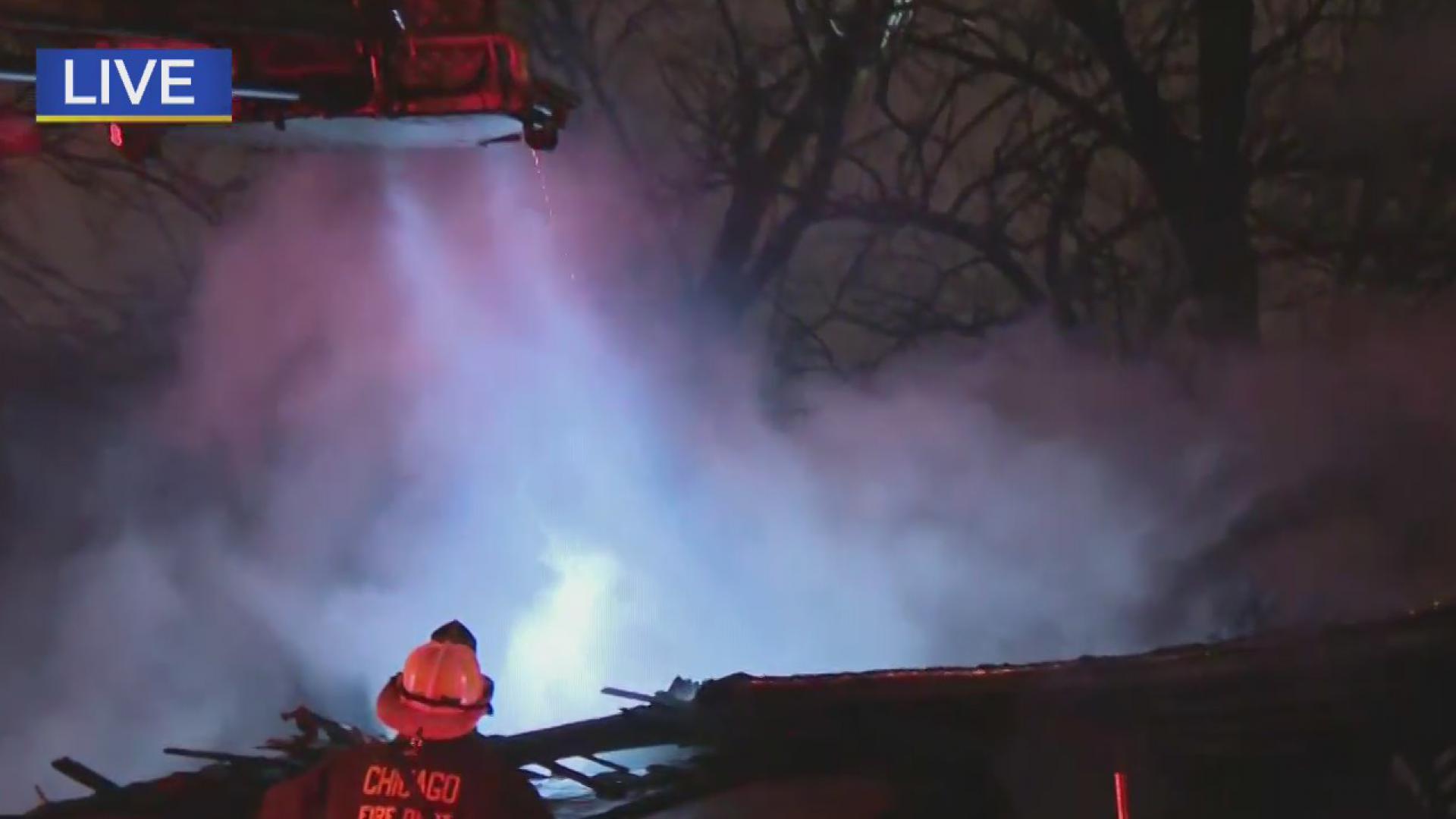 Fire burns home to ground in Back of the Yards - CBS Chicago