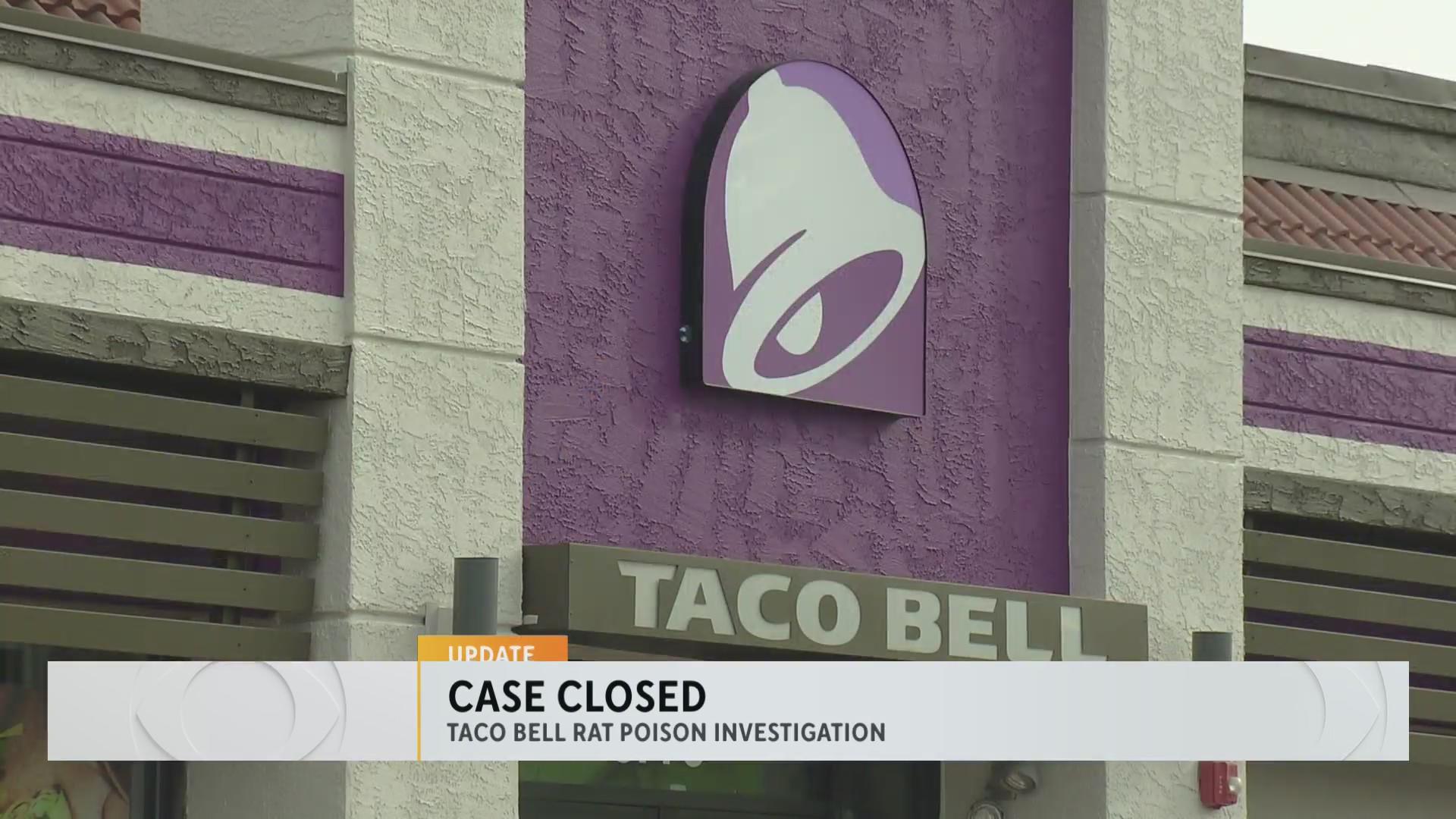 Case closed: Investigators shut down Taco Bell rat poison investigation ...