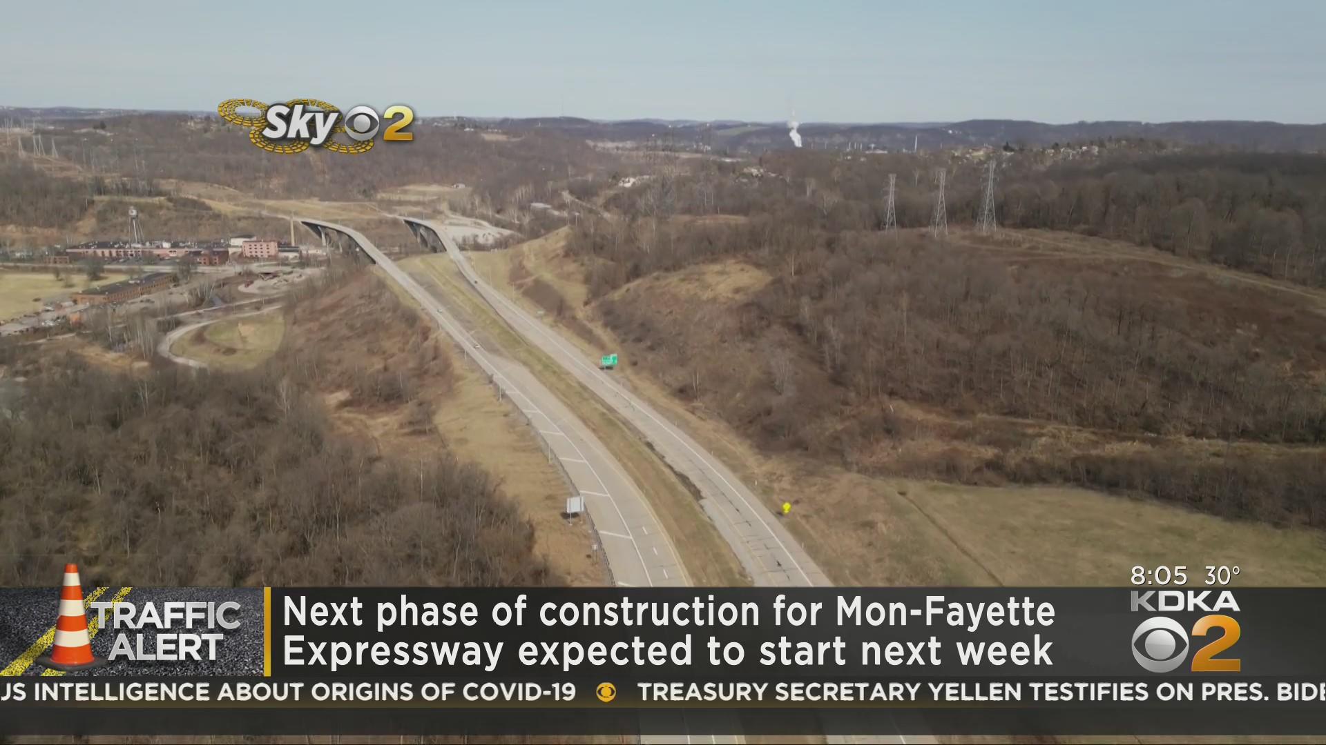Mon-Fayette Expressway set for next phase of construction - CBS Pittsburgh