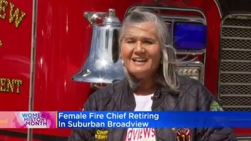 Tracy Kenny, Broadview female fire chief, retires - CBS Chicago