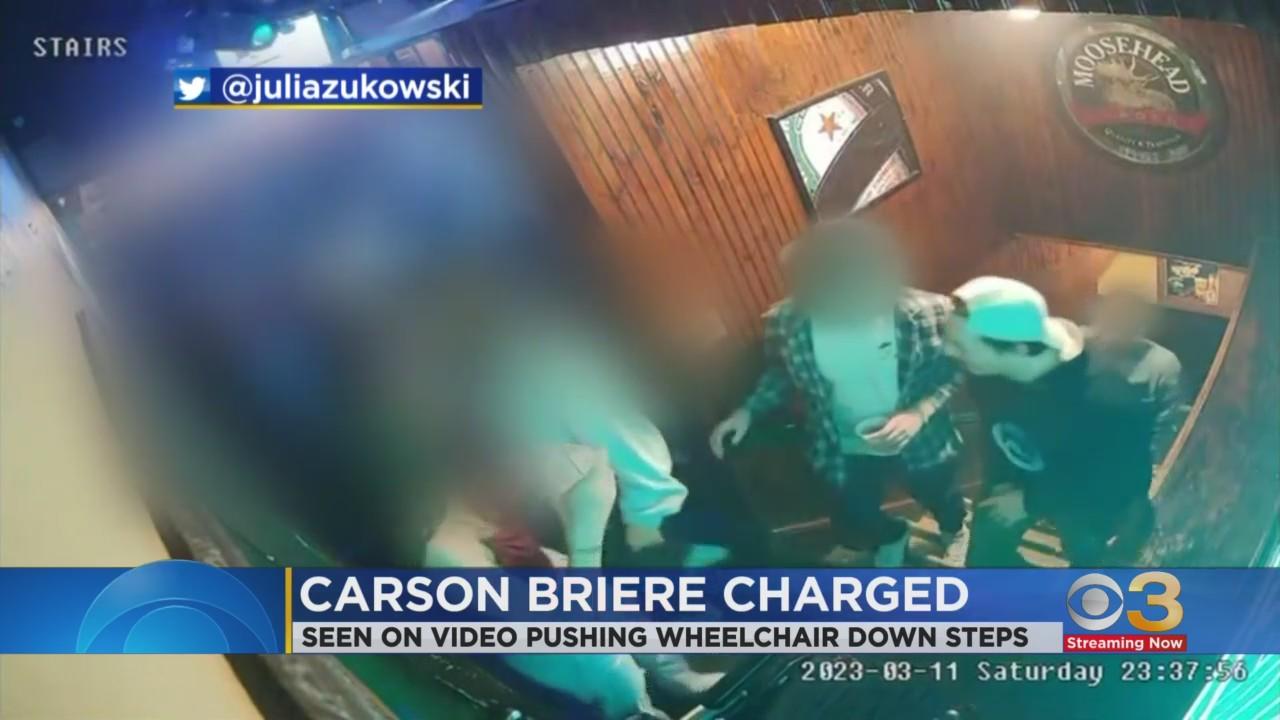 Carson Briere charged for pushing woman's wheelchair down steps - CBS ...