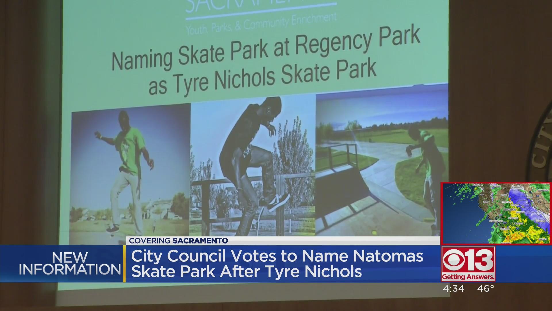 Natomas skate park to be officially renamed after Tyre Nichols - CBS ...